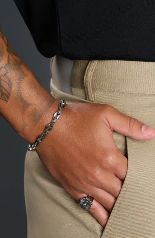 NIALAYA JEWELRY Geometric Link Bracelet