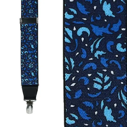 CROOKHORNDAVIS The Brocade 35mm Clip End Elastic Braces