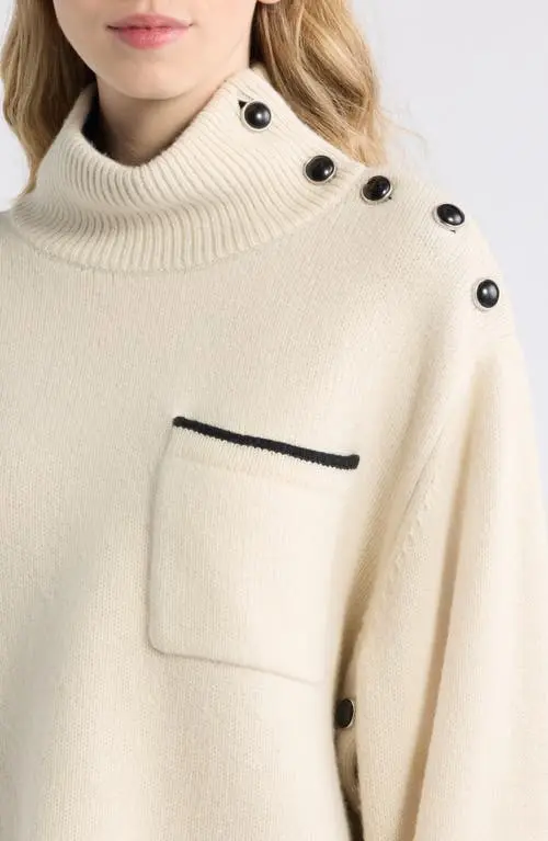 FRAME The Fireside Wool Funnel Neck Sweater