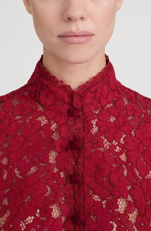 FRAME The Lace Salon Top