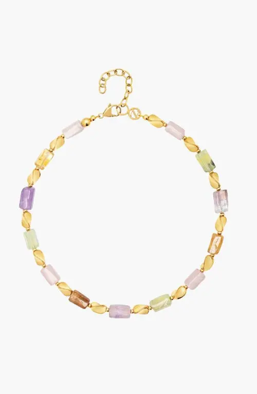 NIALAYA JEWELRY Beryl And Gold Choker