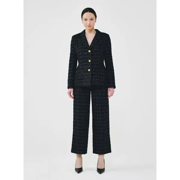 A.SHIMUS Single-breasted Fancy Tweed Jacket
