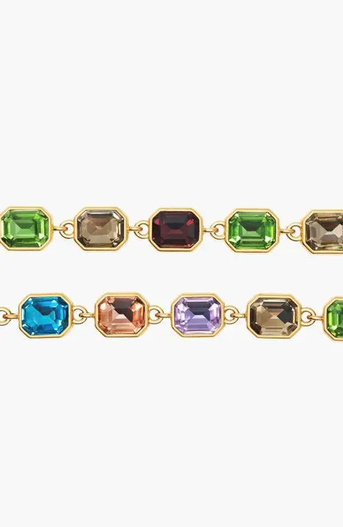 NIALAYA JEWELRY Emerald-cut Crystal Choker