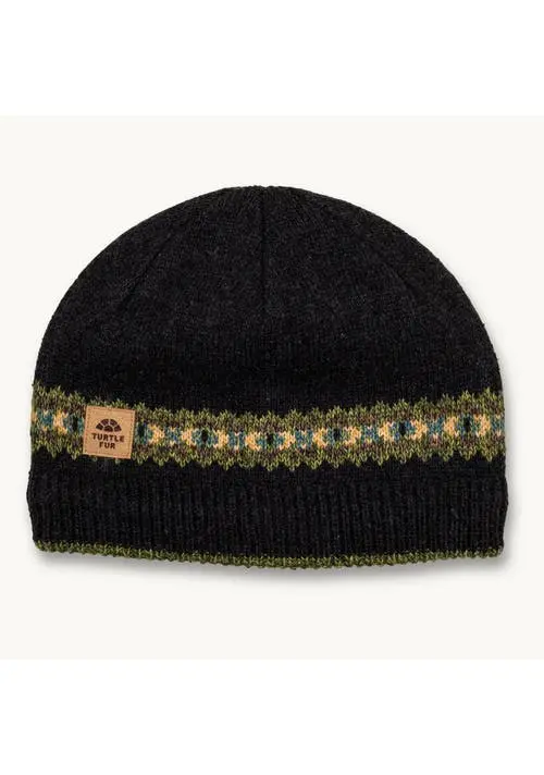 Turtle Fur Horrace Wool Beanie - Bark