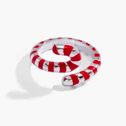ALEX AND ANI Candy Cane Wrap Ring