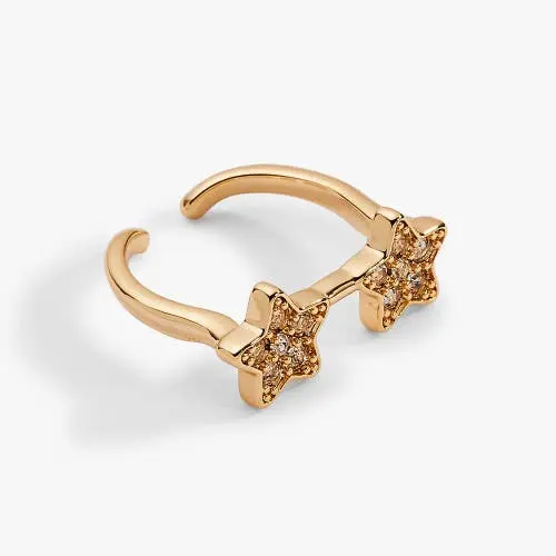 ALEX AND ANI 70s Star Glasses Ring