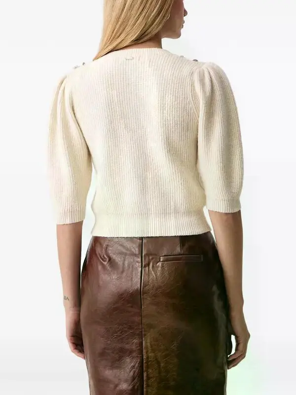 FRACOMINA Sequin-embellished Cropped Sweater