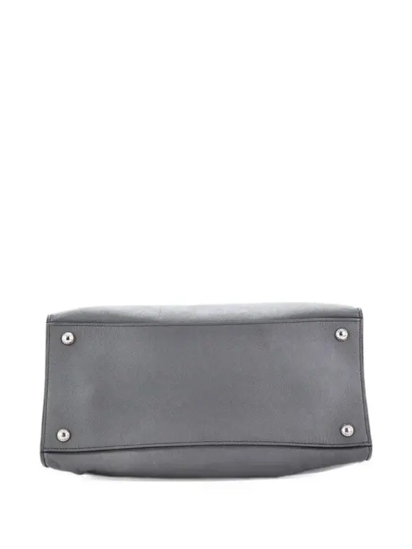 Prada Soft Triple Pocket Convertible Saffiano Leather Tote Bag