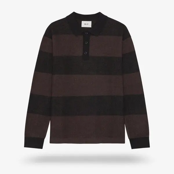 Allen Edmonds No Nationality Nn07 Rugby Polo Sweater - Black
