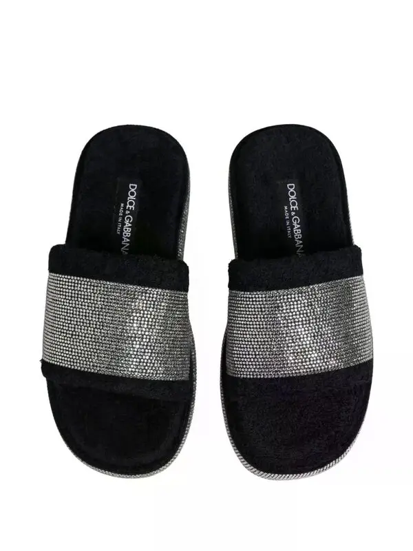 Dolce & Gabbana Rhinestone-embellished Platform Slides