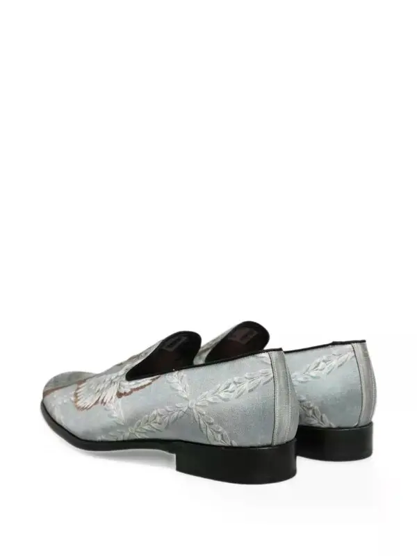 Dolce & Gabbana Baroque Angel Velvet Loafers