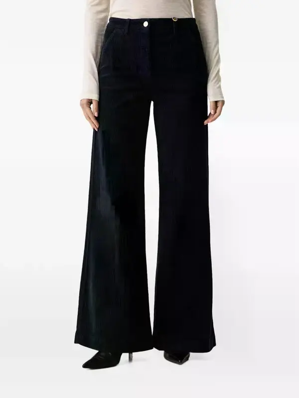 Luisa Spagnoli Corduroy Wide-leg Trousers