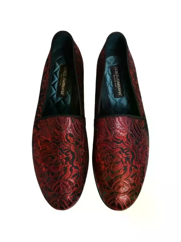 Dolce & Gabbana Floral-jacquard Loafers