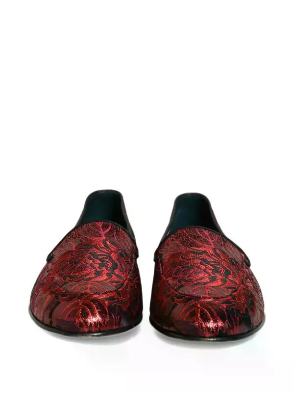 Dolce & Gabbana Floral-jacquard Loafers