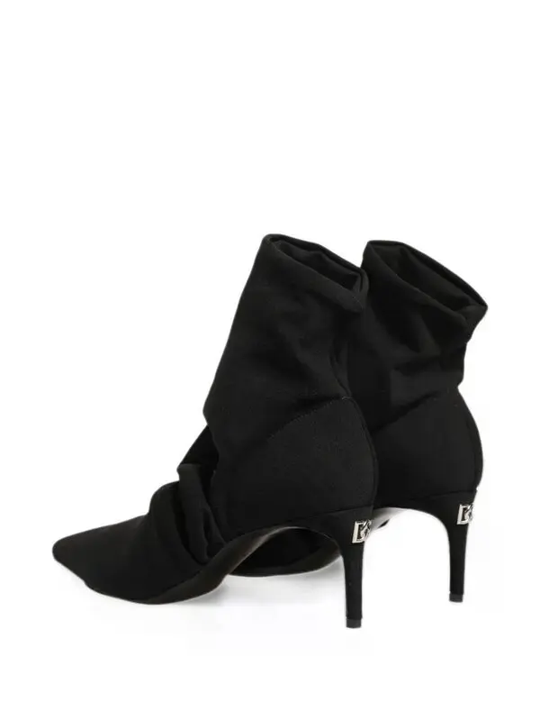 Dolce & Gabbana Stretch-jersey Ruched Ankle Boots
