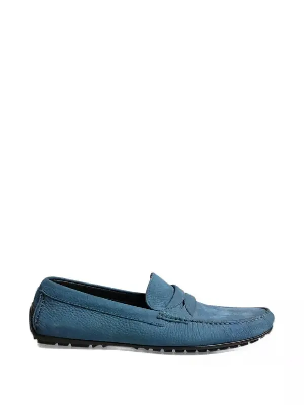 Dolce & Gabbana Grained Leather Driver Loafers