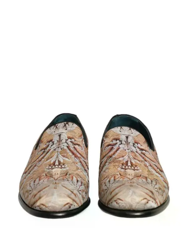 Dolce & Gabbana Baroque Brocade Loafers