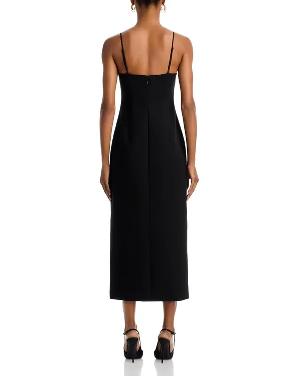 Cinq À Sept Waterfall Paillette Sequin Midi Dress