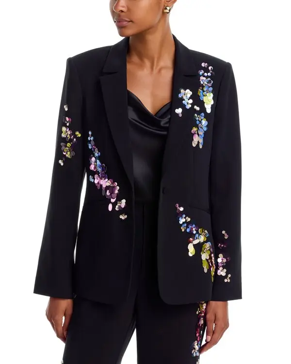 Cinq À Sept Karlie Waterfall Paillettes Blazer