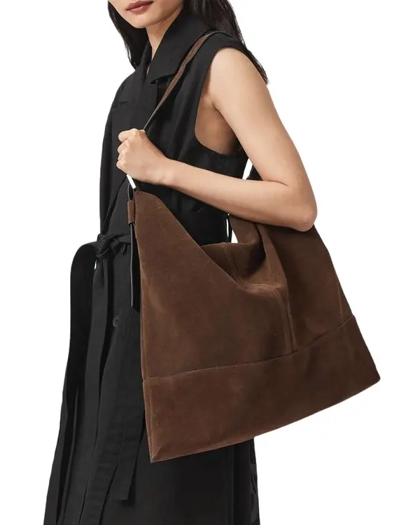 ALLSAINTS Asha Convertible Suede Shoulder Bag