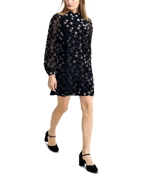 PHASE EIGHT Cordelia Burnout Spot Dress