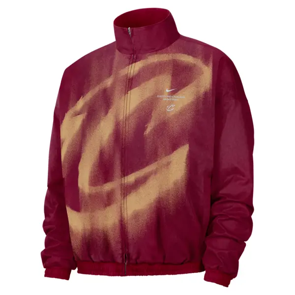 Nike Cleveland Cavaliers Standard Issue Woven Basketball Jacket - Red