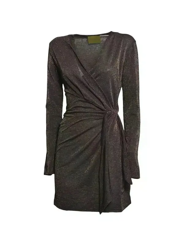 Momoni Skelda Draped Mini Dress