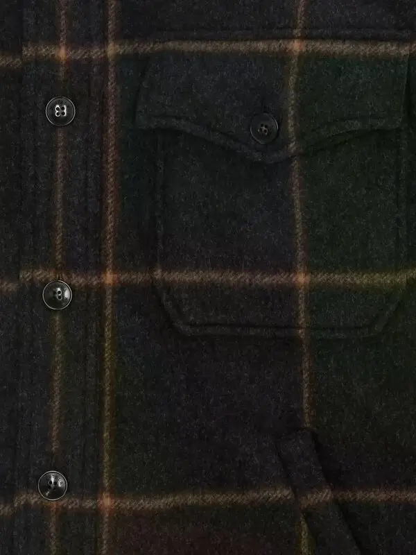 FORTELA Ringo Check-wool Shirt Jacket