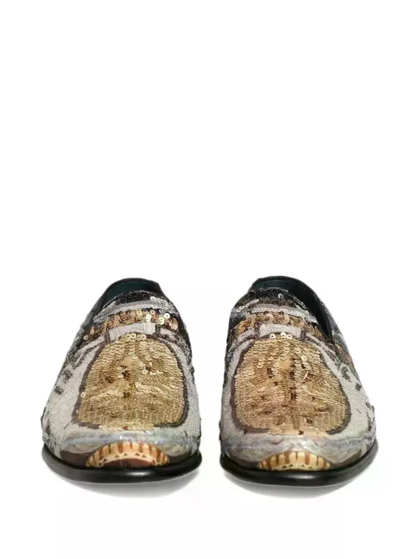Dolce & Gabbana Sequin-embroidered Loafers