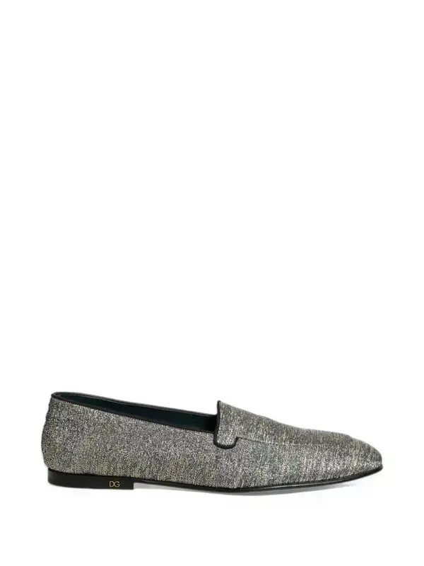 Dolce & Gabbana Glitter-effect Loafers
