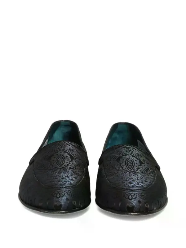 Dolce & Gabbana Jacquard Leather Loafers