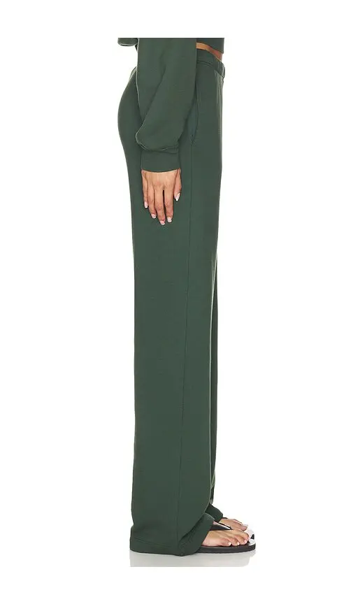 Eterne French Terry Oversized Wide Leg Sweatpant In Grey