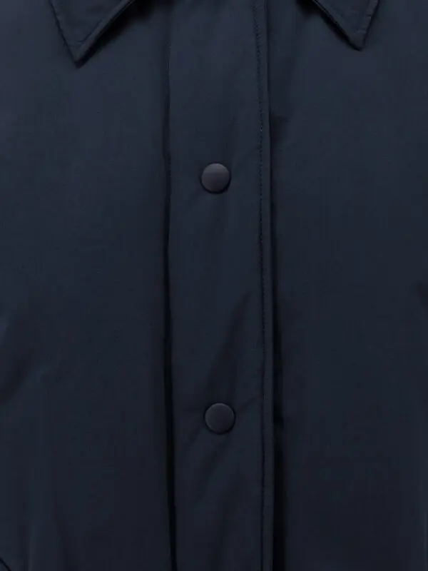Aspesi Vellutata Cotton Blend Coat - Blue