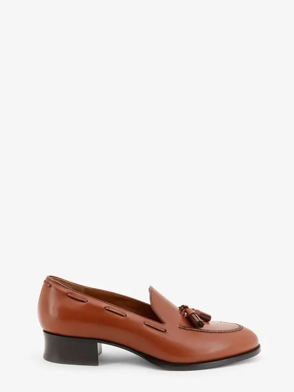 Loro Piana Serge Tassel Leather Loafers - Brown