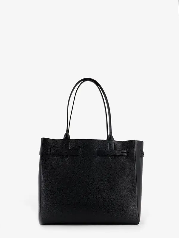 TOM FORD Leather Shoulder Bag With Engraved Logo On The Front