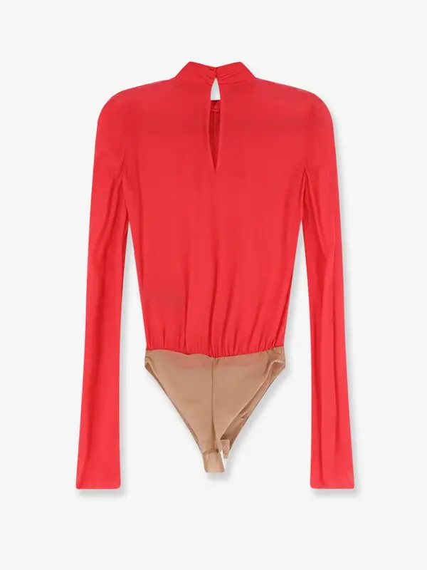 Elisabetta Franchi Viscose Shirt With Body Detail - Red