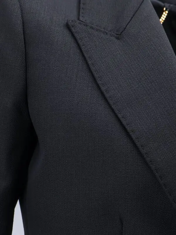 Elisabetta Franchi Spencer Virgin Wool Blazer
