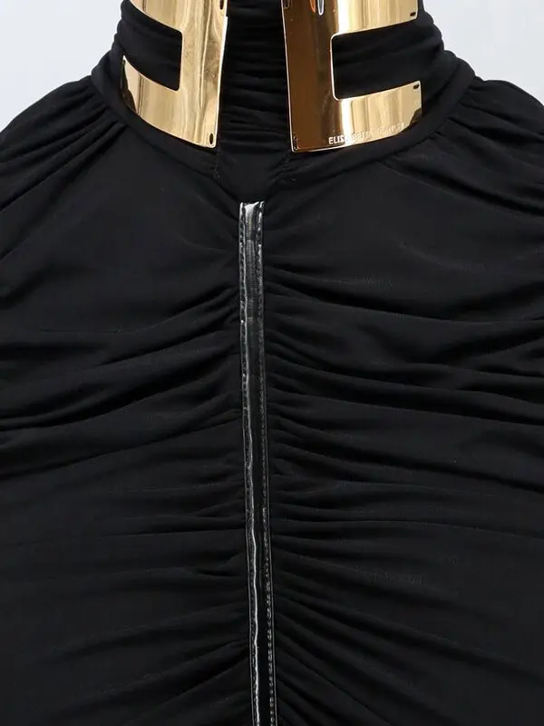 Elisabetta Franchi Draped Midi Dress