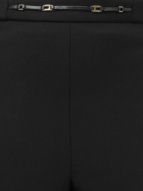 Elisabetta Franchi Essentials Trousers With Monogram Detail