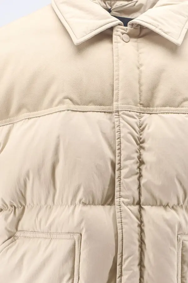 Herno Light Water Repellent Cotton And Nylon Down Jacket