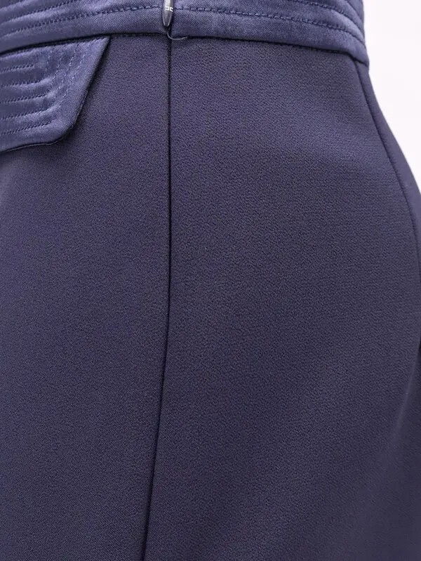 Elisabetta Franchi Mini Skirt With Stitched Profile