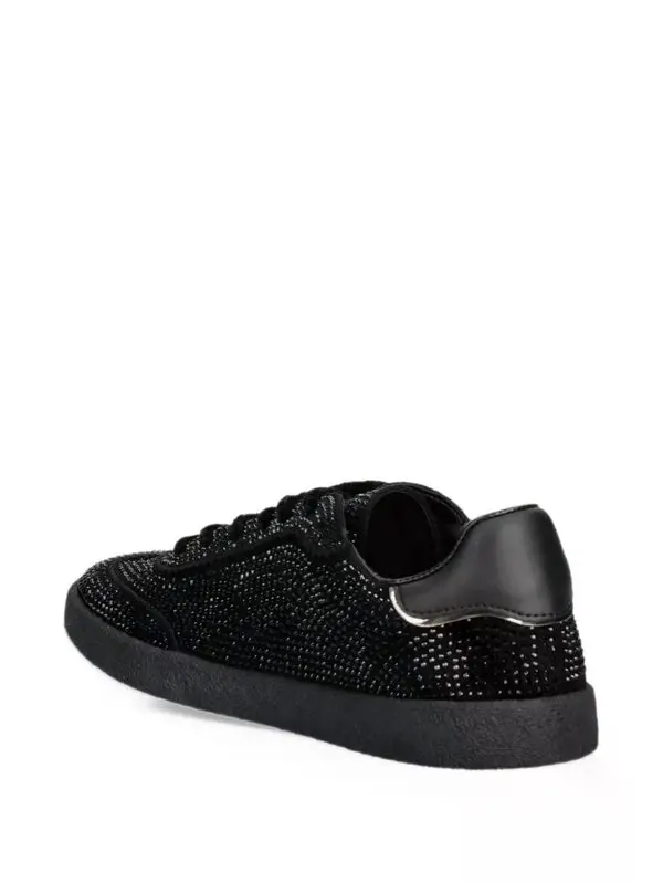 BLAUER. Aurora Crystal-embellished Logo-patch Sneakers