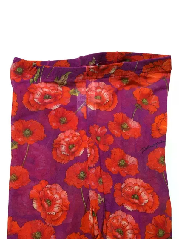 Dolce & Gabbana Floral-print Tights
