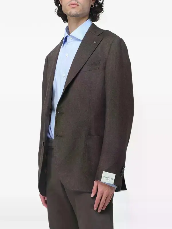 LUIGI BORRELLI Wool Single-breasted Blazer