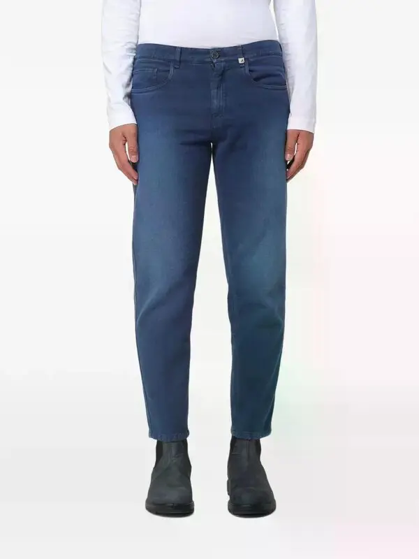 MYTHS Faded Straight-leg Jeans