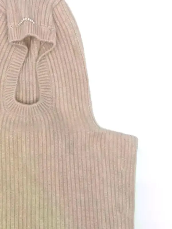 Carven Ribbed-knit Cashmere Hood