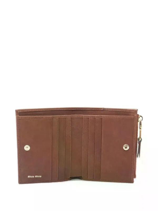 Miu Miu 2020s Embossed Logo Bi-fold Wallet