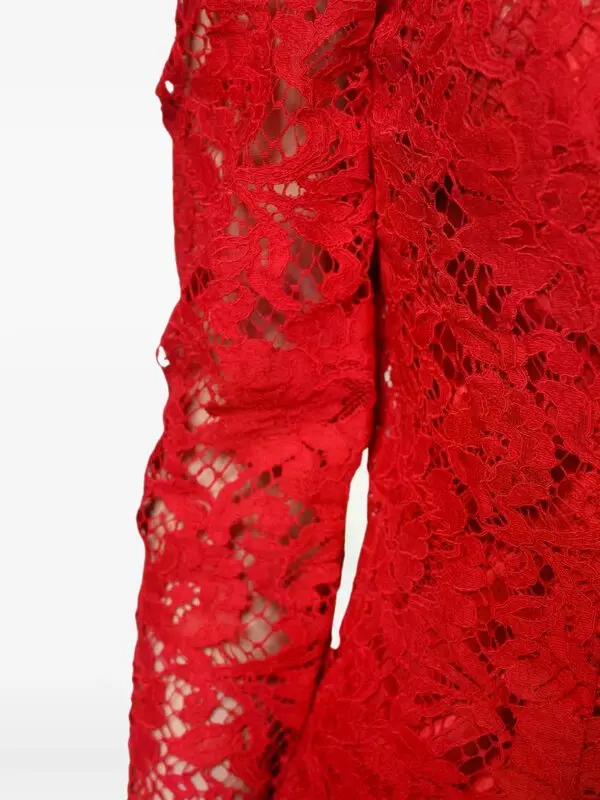 Dolce & Gabbana Floral-embroidered Lace Top