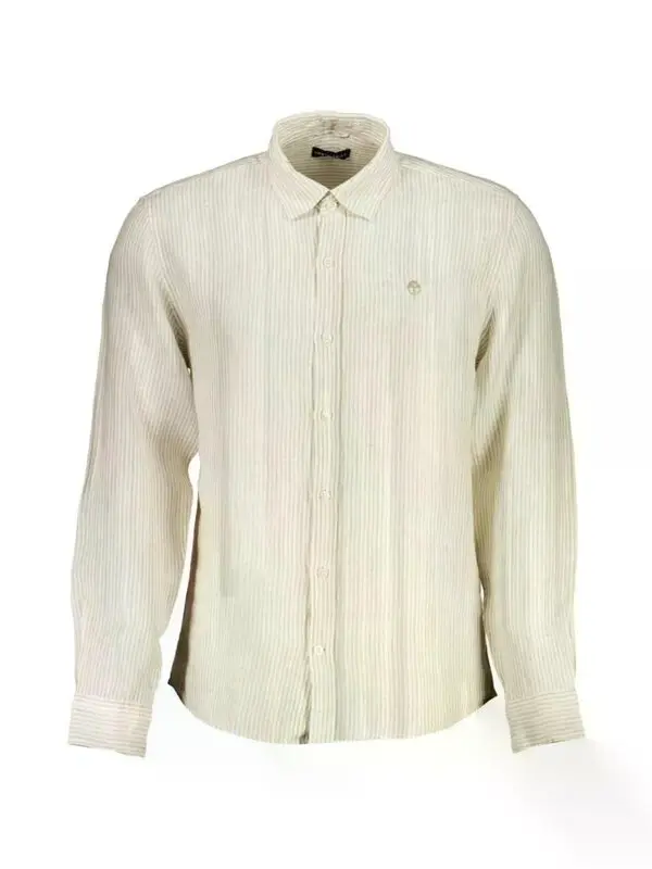 NORTH SAILS Vertical-stripe Linen Shirt - Neutrals
