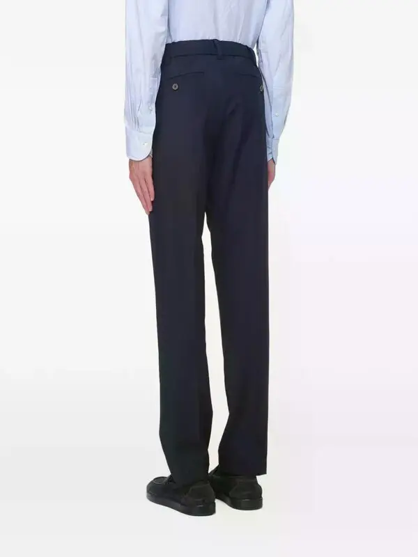 MYTHS Drawstring-waist Contrast-stitched Trousers